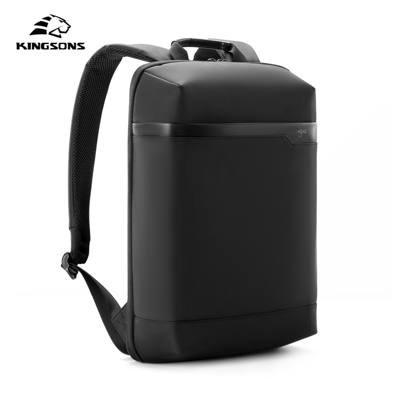 Simple Black Waterproof Bussiness Backpack - Kingsons K9927W