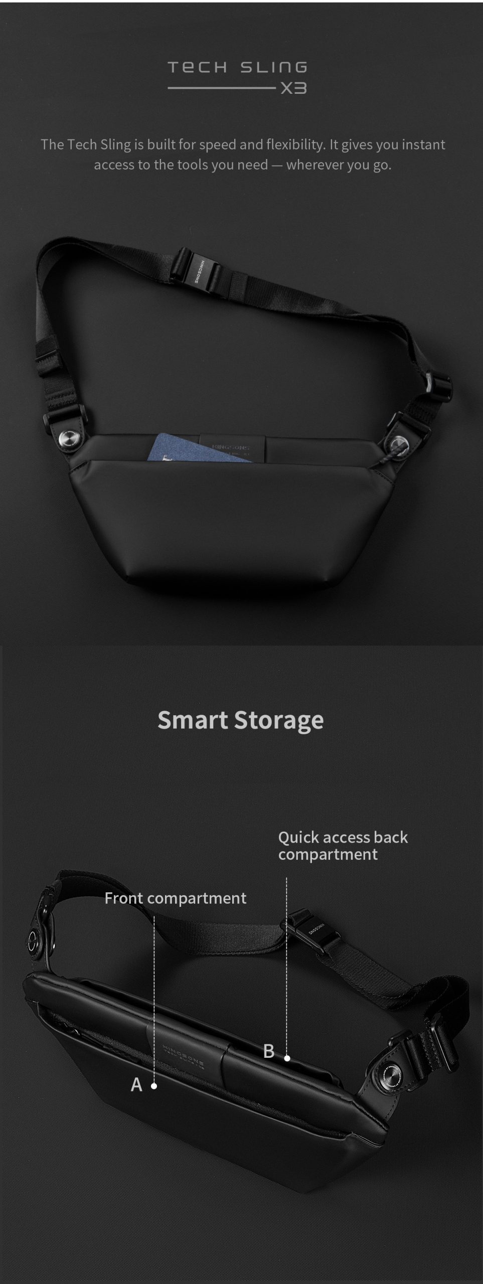 Tech Sling X3 KS3271W - Kingsons Bags